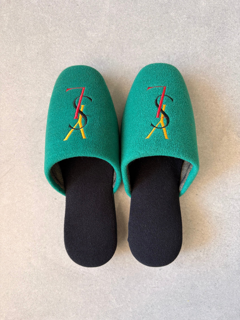 Yves Saint Laurent Slippers Green US 8 – COLLECTOR'S CLOSET